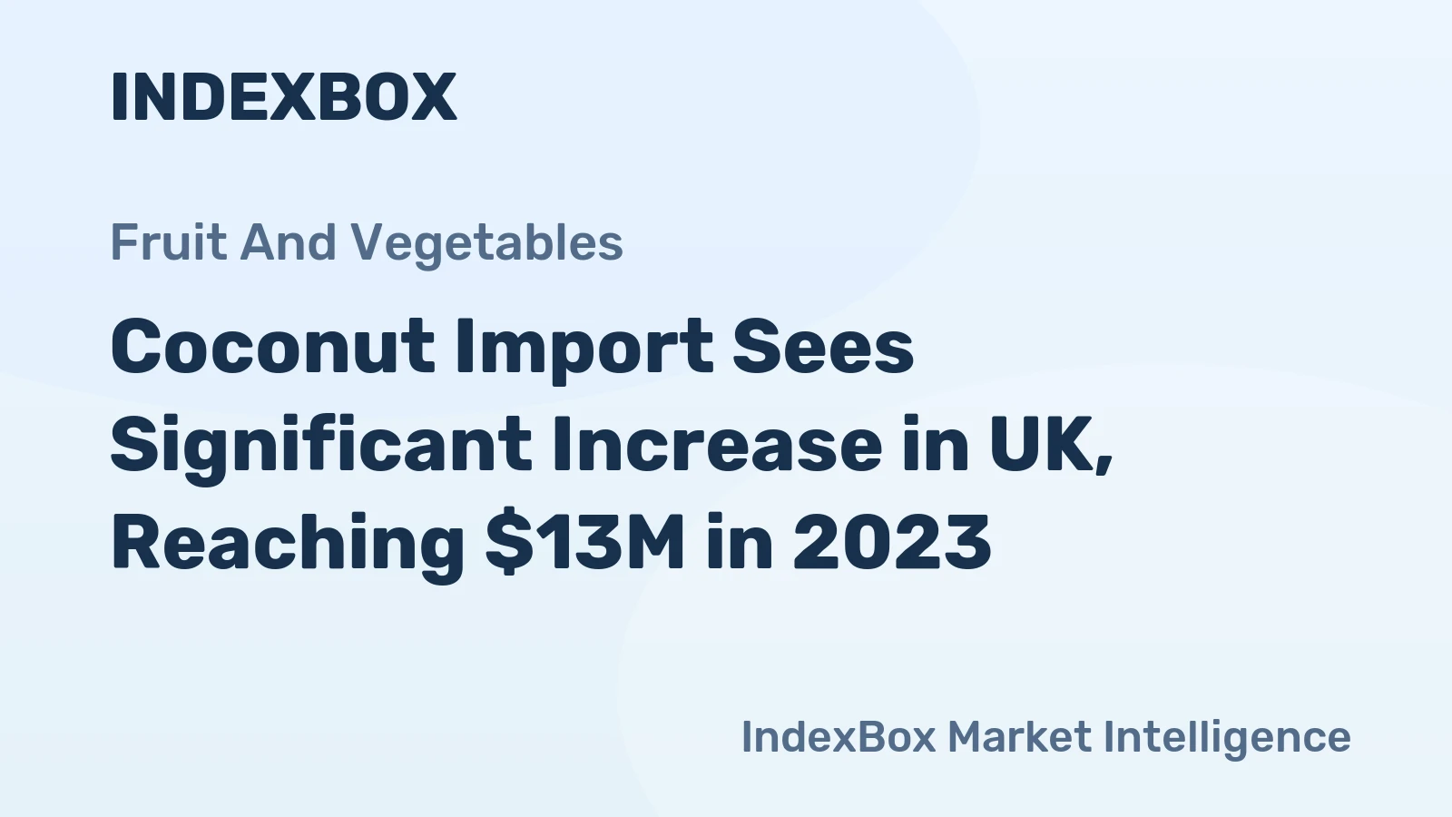 Coconut Import Sees Significant Increase in UK, Reaching $13M in 2023