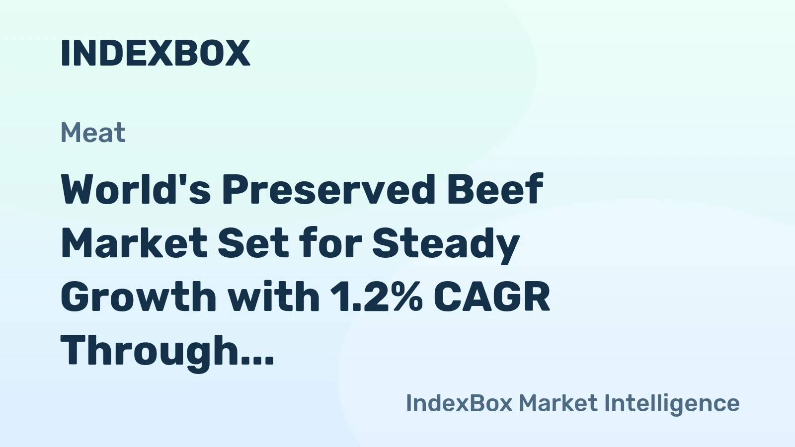 World's Preserved Beef Market Set for Steady Growth with 1.2% CAGR Through 2035