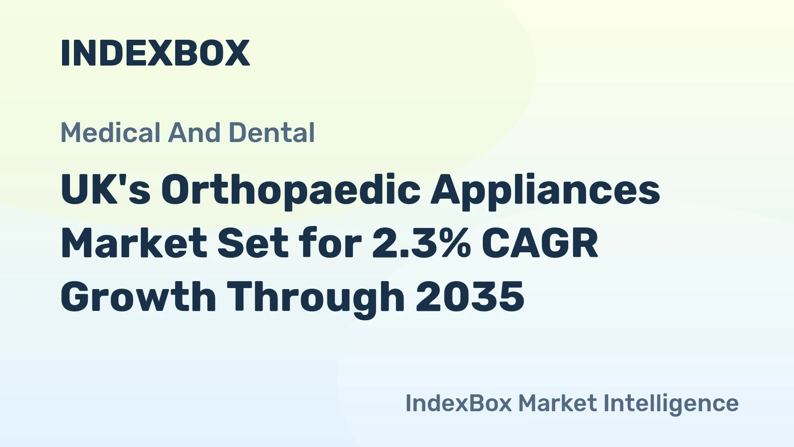 UK's Orthopaedic Appliances Market Set for 2.3% CAGR Growth Through 2035