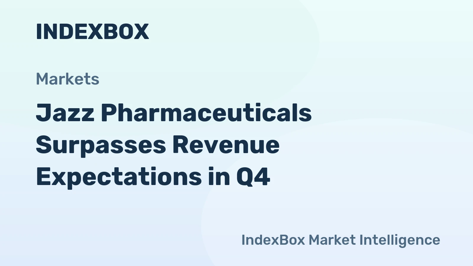 Jazz Pharmaceuticals Surpasses Revenue Expectations in Q4