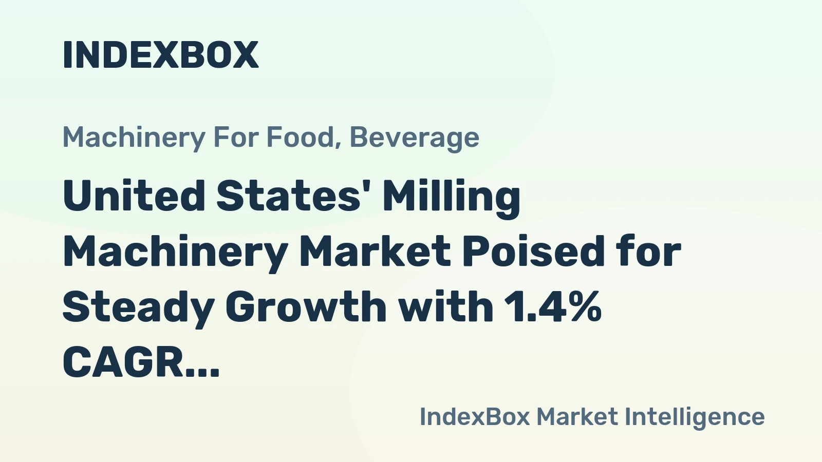 United States' Milling Machinery Market Poised for Steady Growth with 1.4% CAGR Through 2035