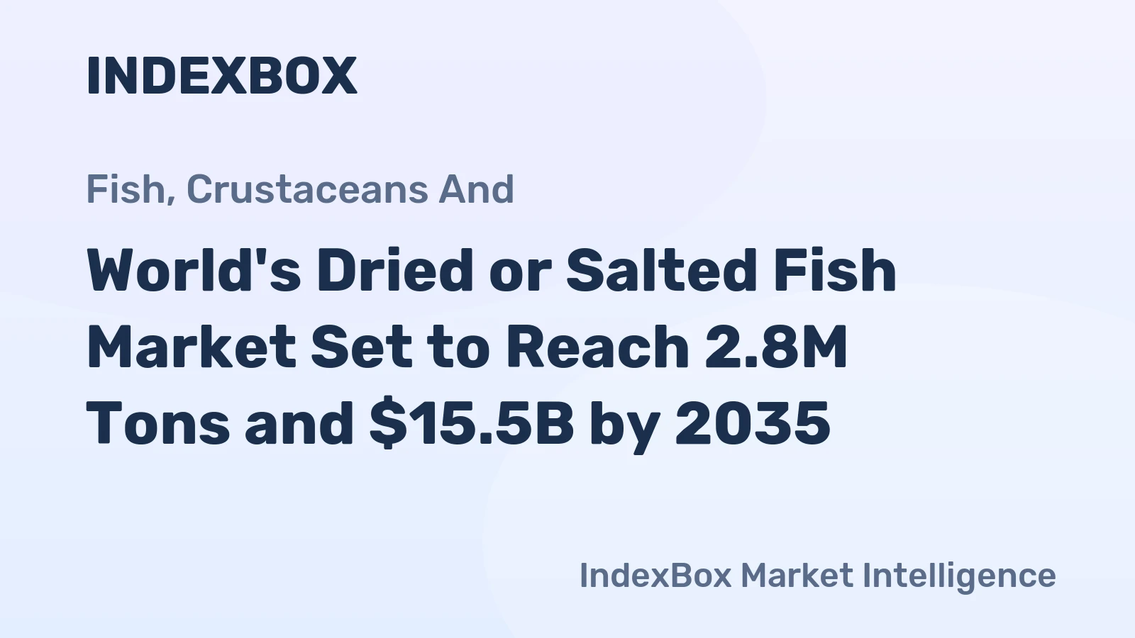 World's Dried or Salted Fish Market Set to Reach 2.8M Tons and $15.5B by 2035