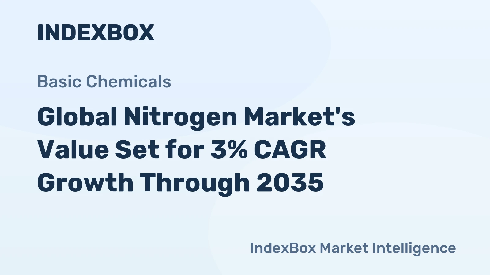 Global Nitrogen Market's Value Set for 3% CAGR Growth Through 2035