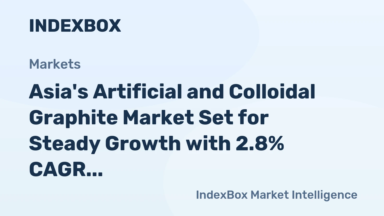 Asia's Artificial and Colloidal Graphite Market Set for Steady Growth with 2.8% CAGR Through 2035