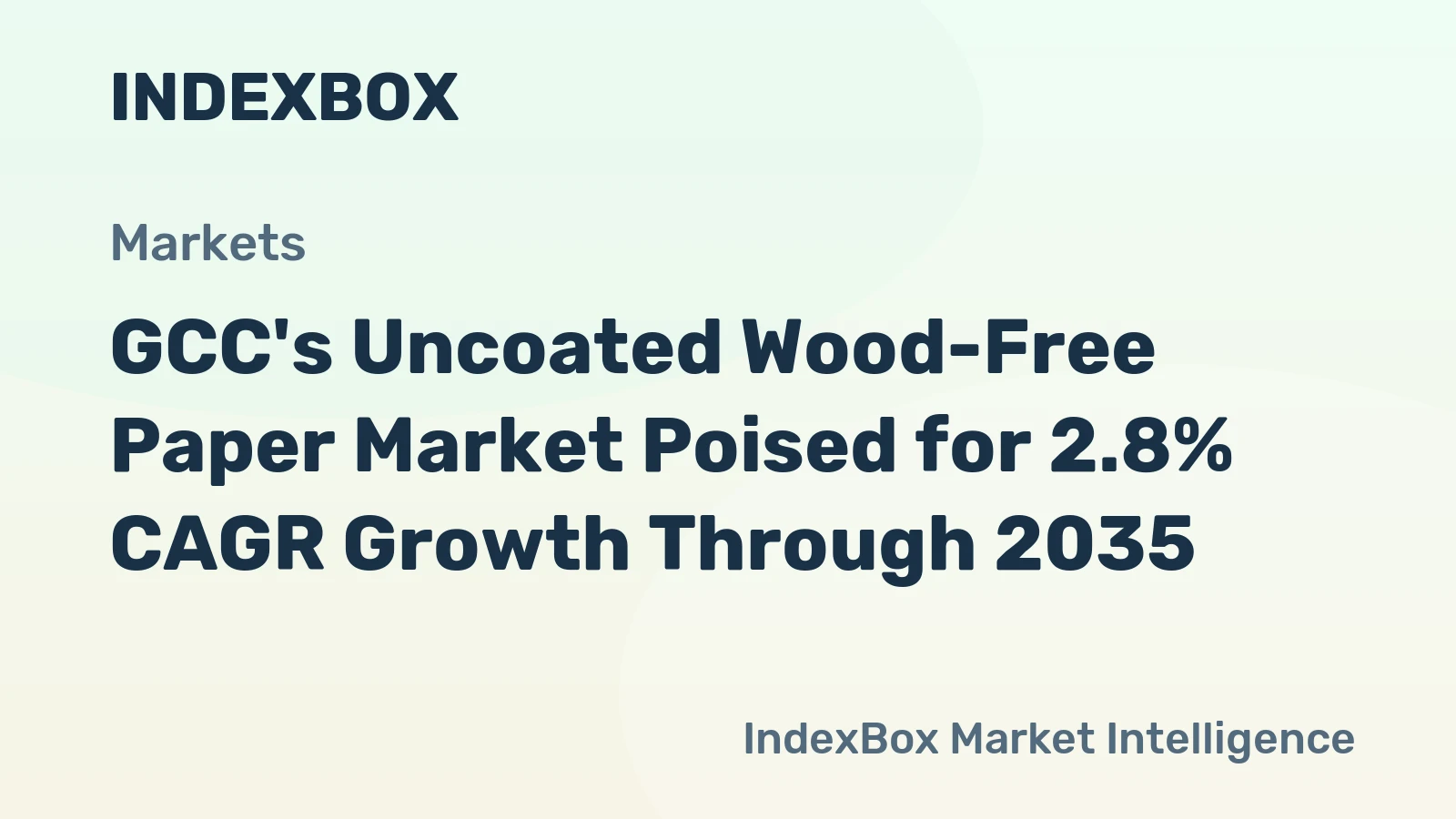 GCC's Uncoated Wood-Free Paper Market Poised for 2.8% CAGR Growth Through 2035