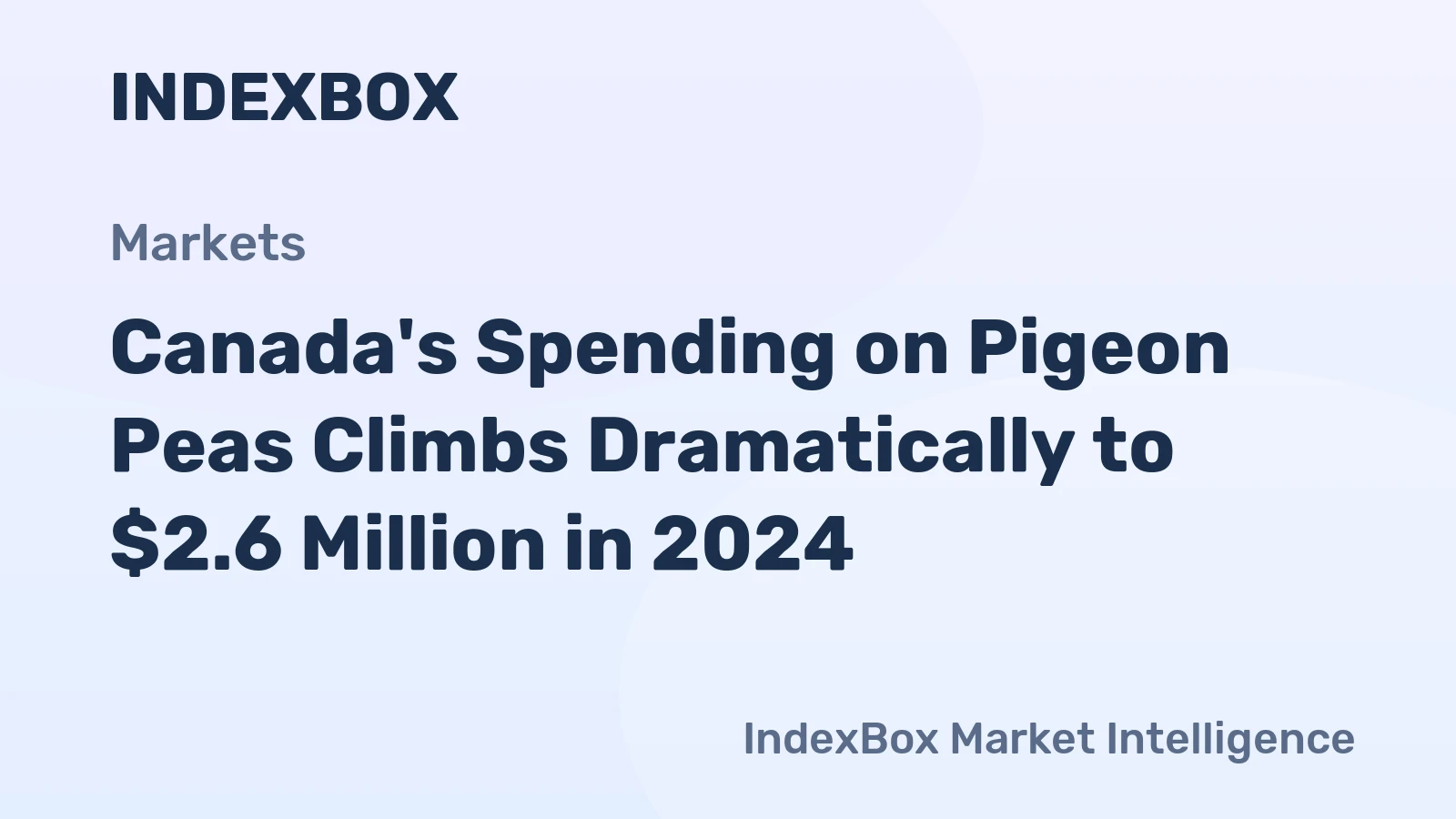 Canada's Spending on Pigeon Peas Climbs Dramatically to $2.6 Million in 2024