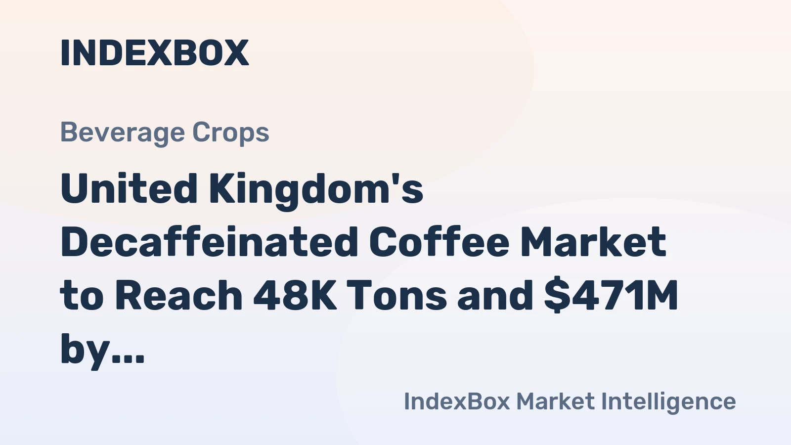 United Kingdom's Decaffeinated Coffee Market to Reach 48K Tons and $471M by 2035 Amid Rising Imports
