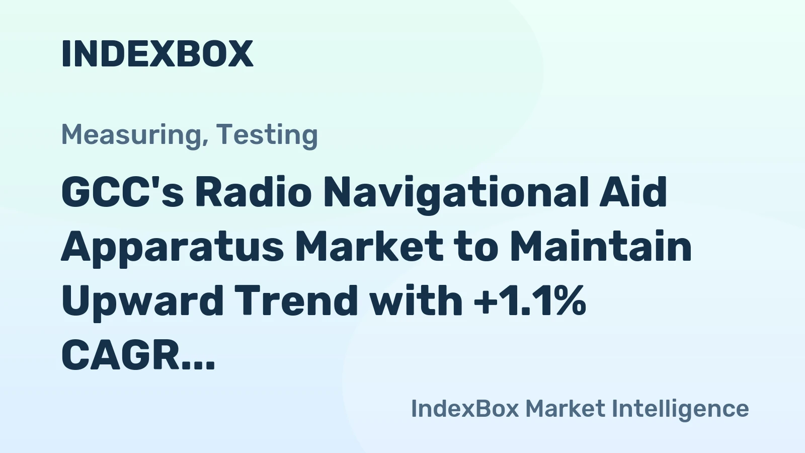 GCC's Radio Navigational Aid Apparatus Market to Maintain Upward Trend with +1.1% CAGR through 2035