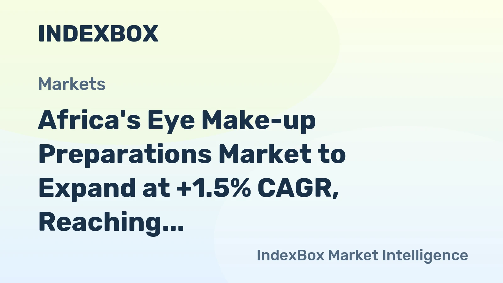 Africa's Eye Make-up Preparations Market to Expand at +1.5% CAGR, Reaching 17K Tons by 2035