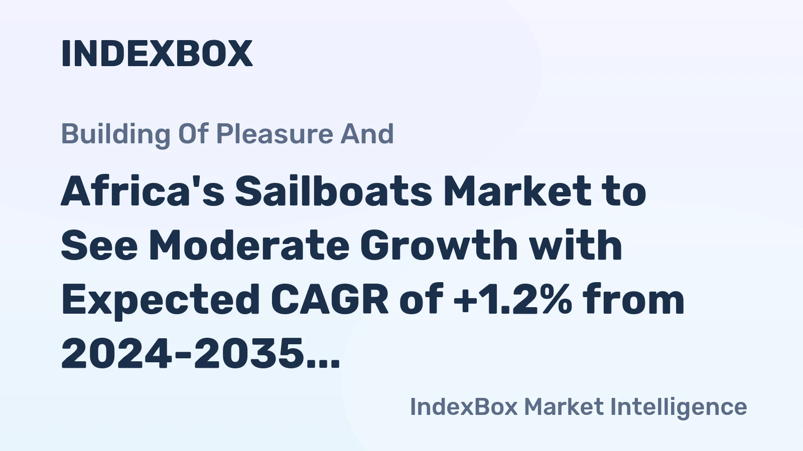 Africa's Sailboats Market to See Moderate Growth with Expected CAGR of +1.2% from 2024-2035