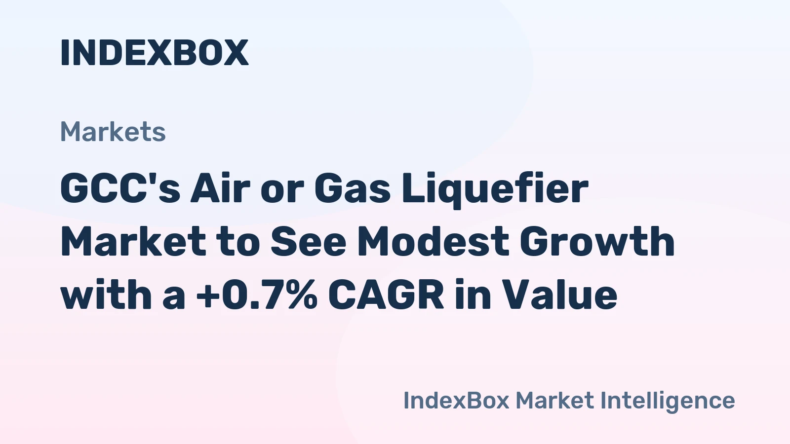 GCC's Air or Gas Liquefier Market to See Modest Growth with a +0.7% CAGR in Value