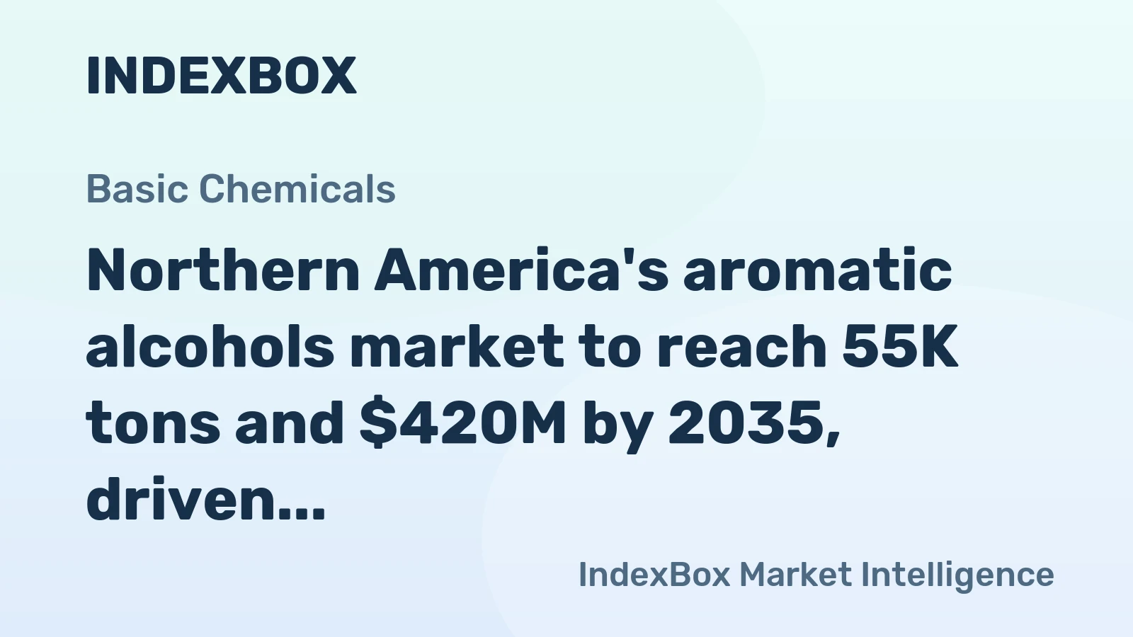 Northern America's aromatic alcohols market to reach 55K tons and $420M by 2035, driven by steady demand growth.