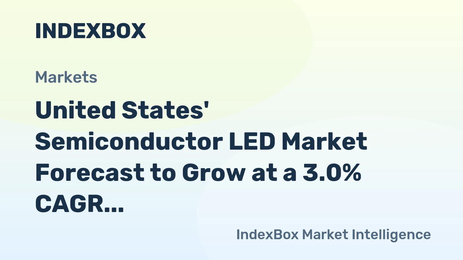 United States' Semiconductor LED Market Forecast to Grow at a 3.0% CAGR on Rising Demand