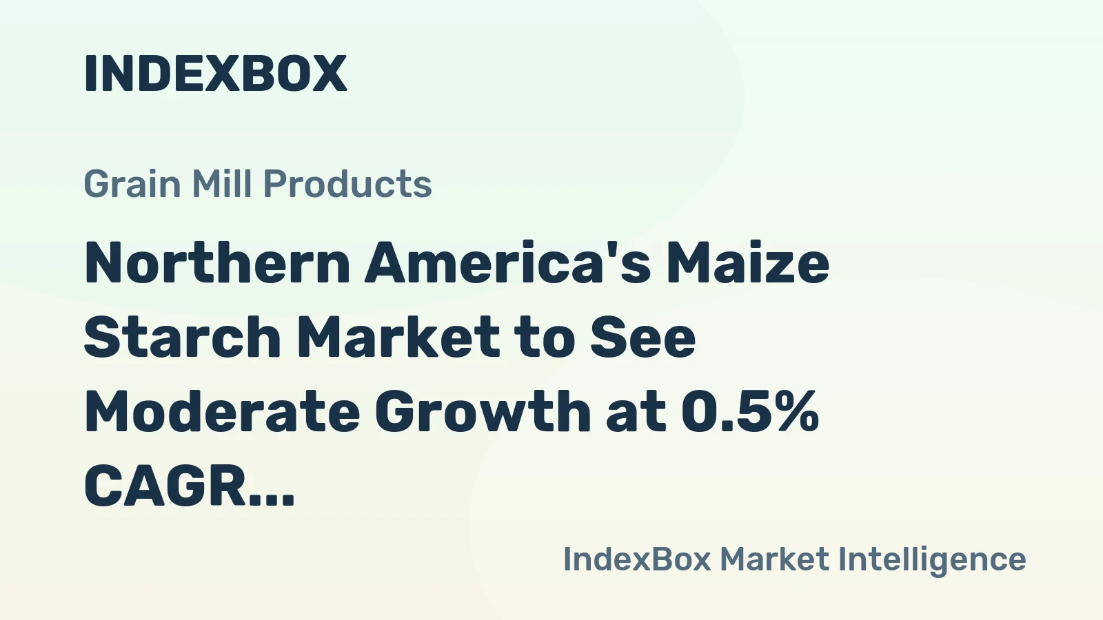 Northern America's Maize Starch Market to See Moderate Growth at 0.5% CAGR
