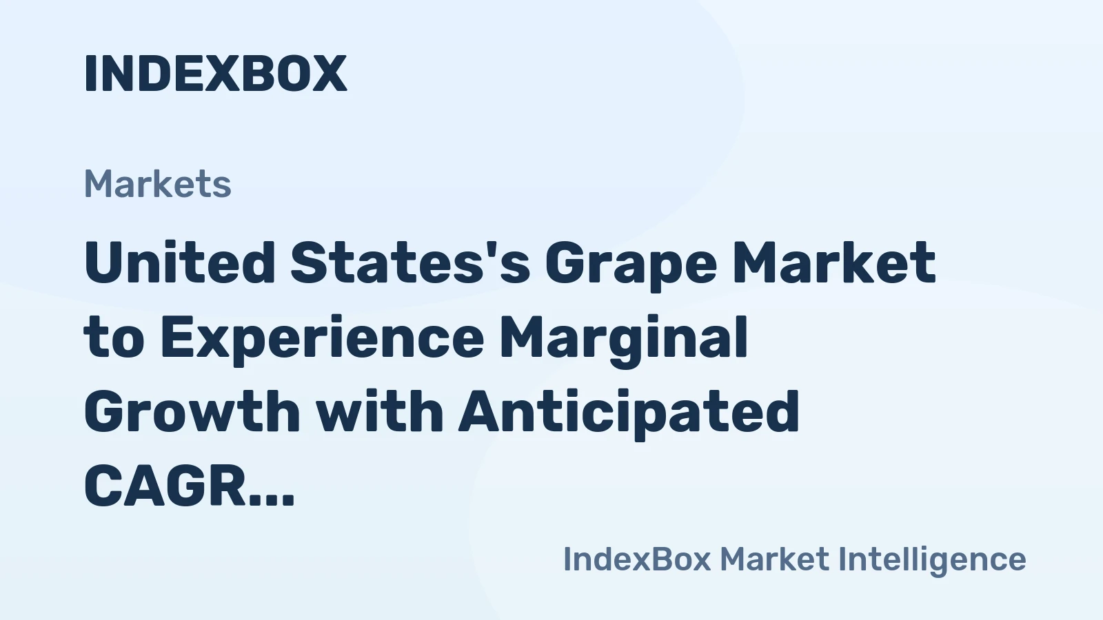 United States's Grape Market to Experience Marginal Growth with Anticipated CAGR of +0.1% from 2024-2035