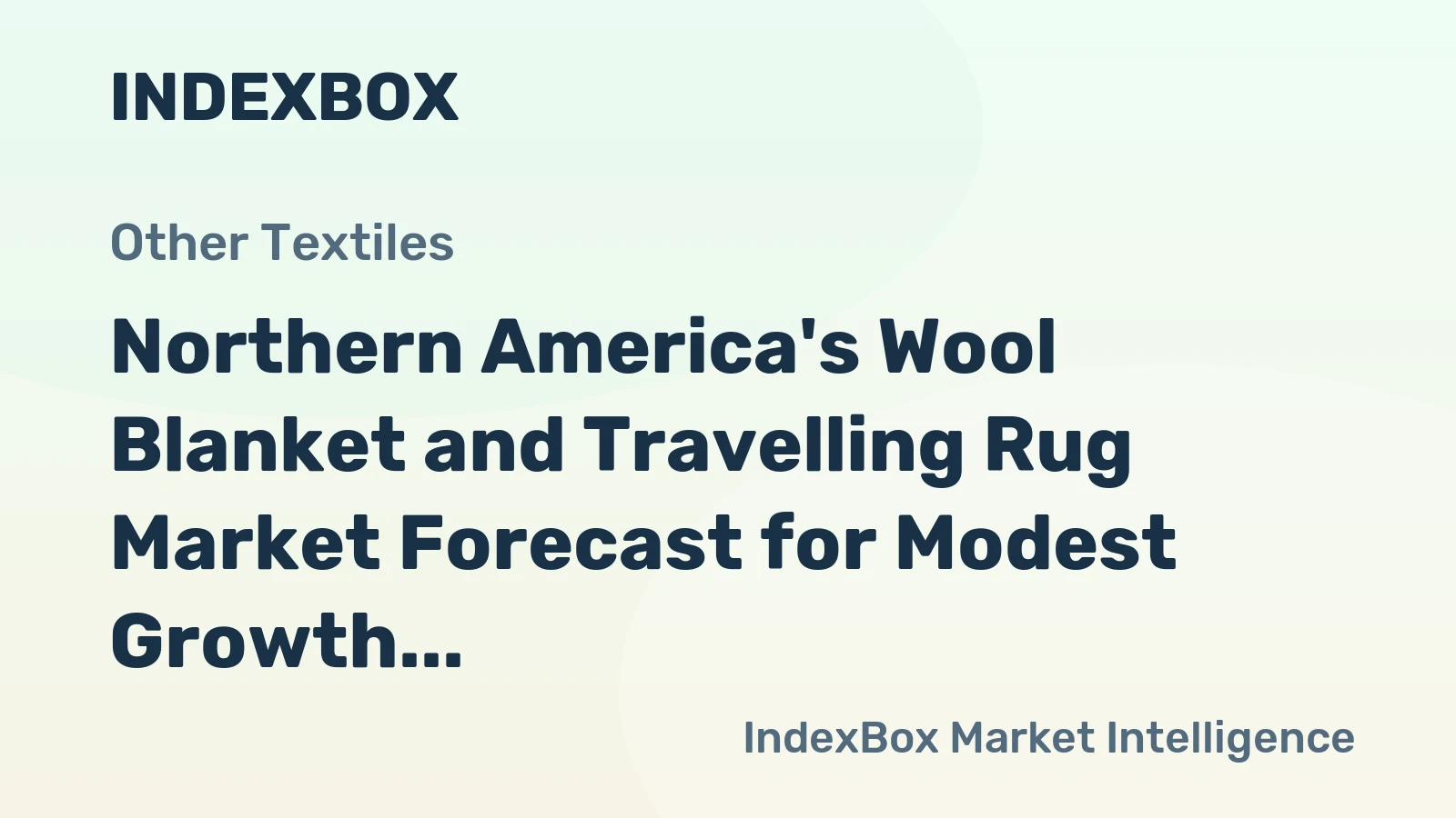 Northern America's Wool Blanket and Travelling Rug Market Forecast for Modest Growth with a +0.8% Volume CAGR