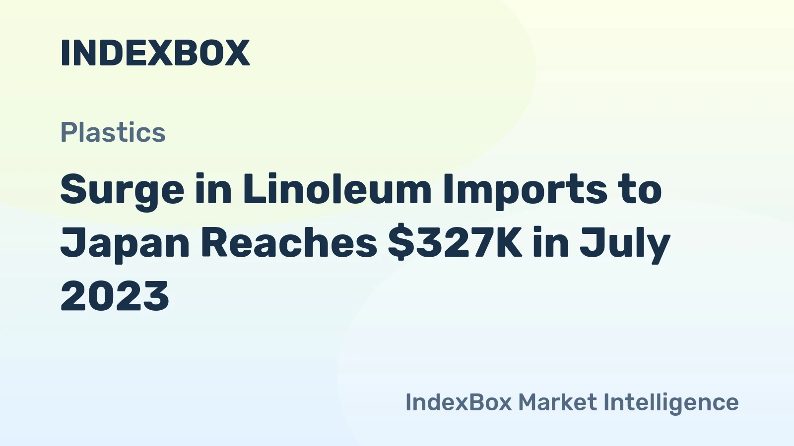 Surge in Linoleum Imports to Japan Reaches $327K in July 2023
