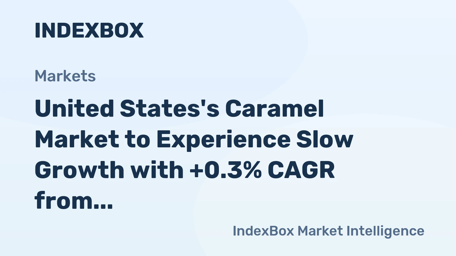 United States's Caramel Market to Experience Slow Growth with +0.3% CAGR from 2024 to 2035