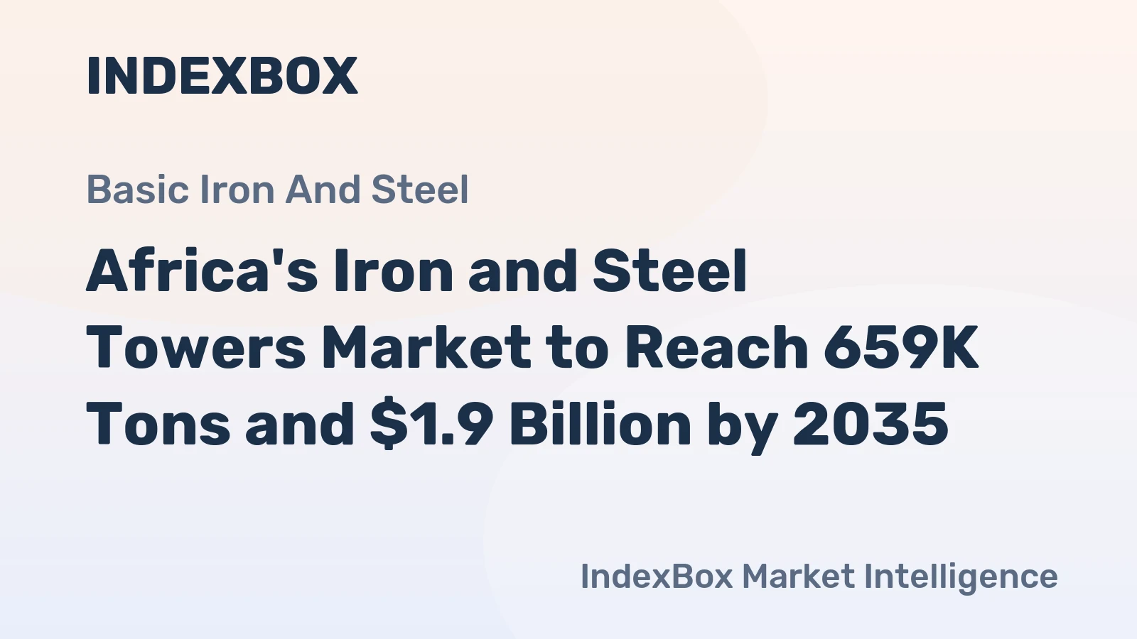 Africa's Iron and Steel Towers Market to Reach 659K Tons and $1.9 Billion by 2035