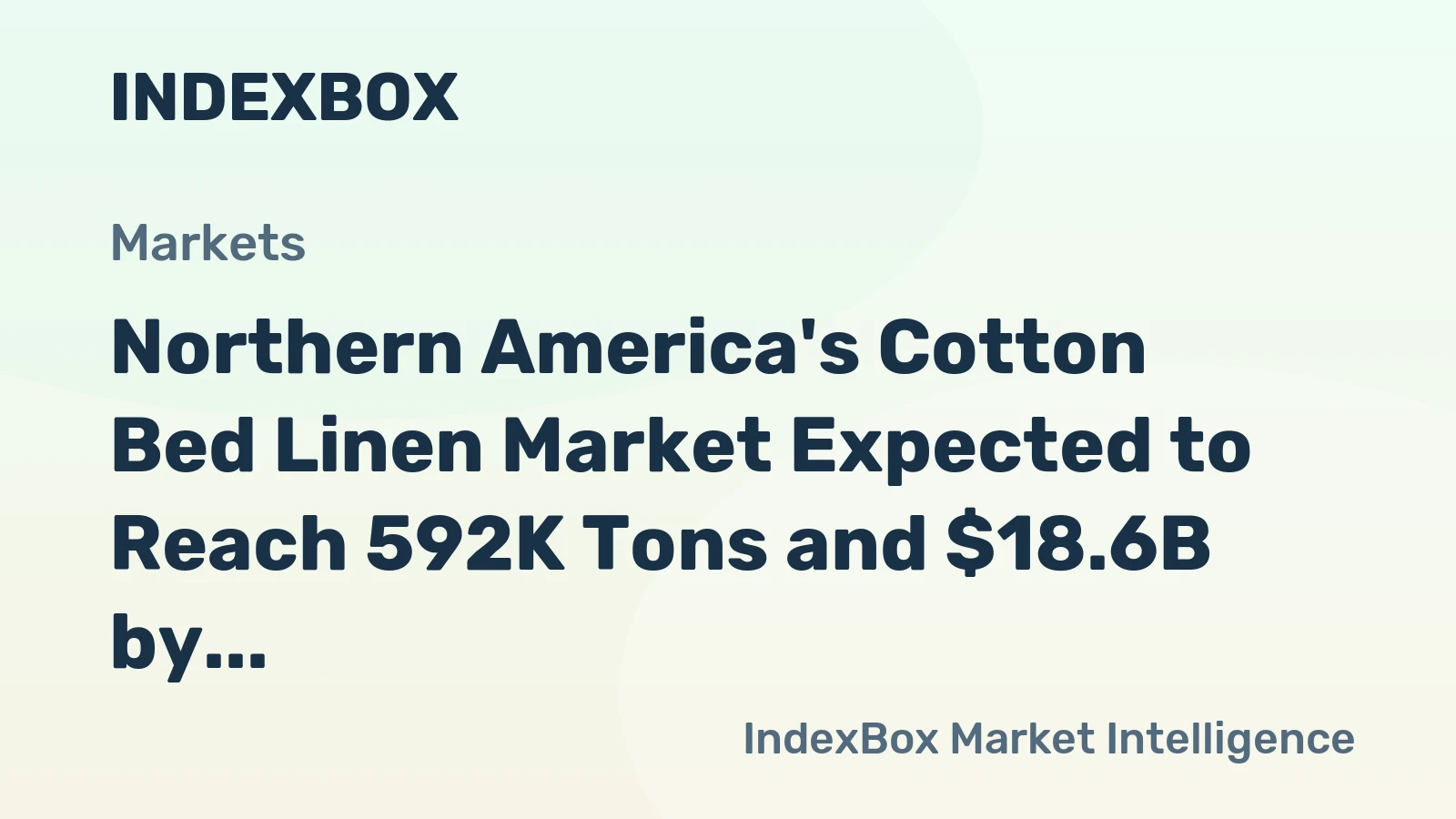 Northern America's Cotton Bed Linen Market Expected to Reach 592K Tons and $18.6B by 2035, Driven by Increasing Demand