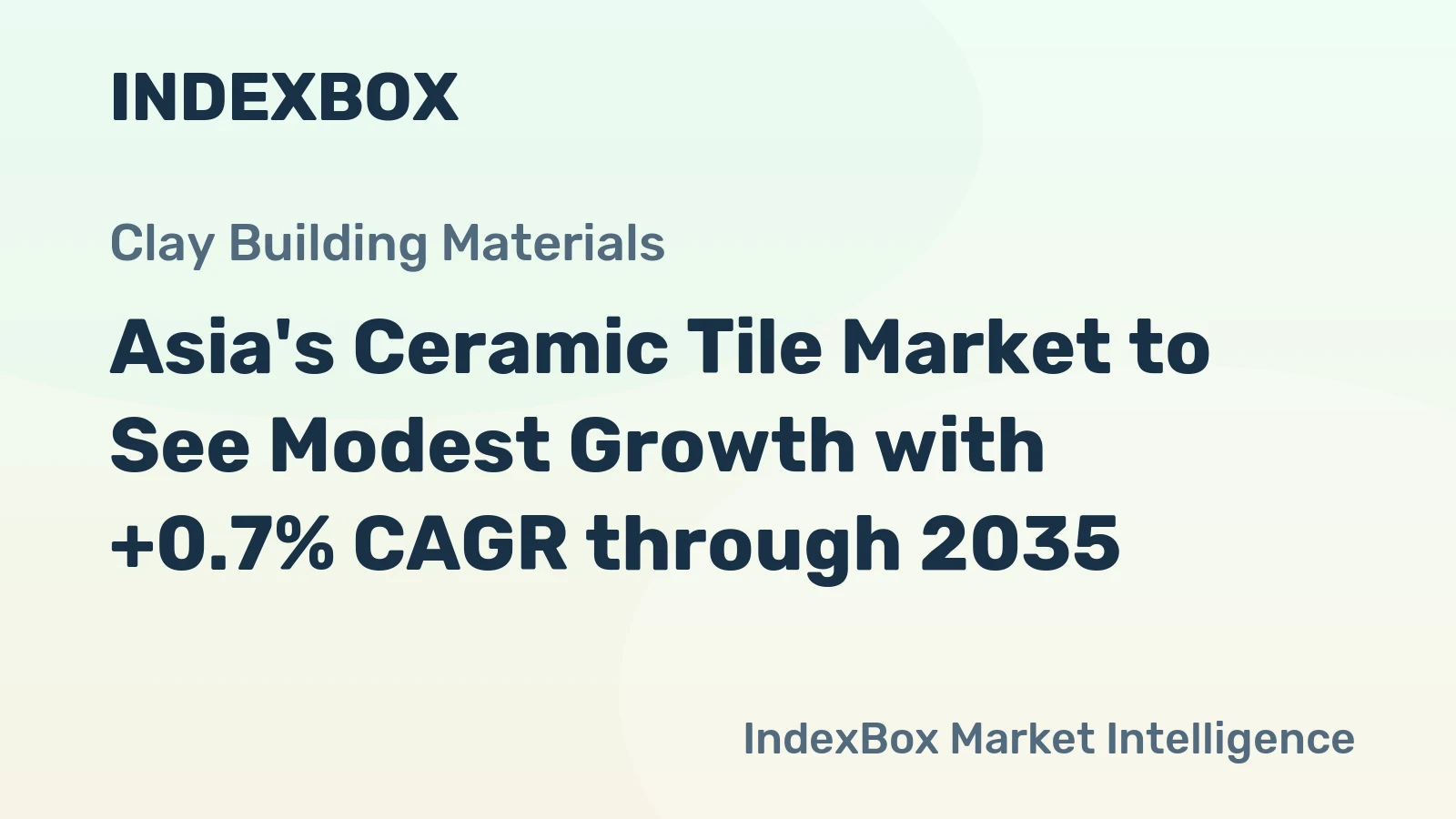 Asia's Ceramic Tile Market to See Modest Growth with +0.7% CAGR through 2035