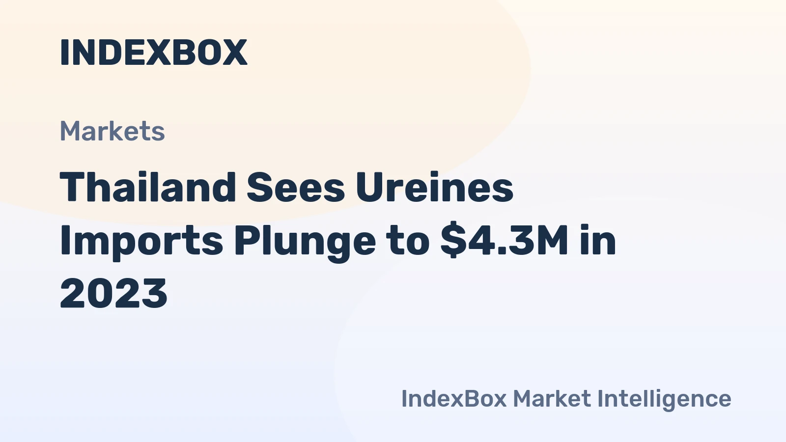 Thailand Sees Ureines Imports Plunge to $4.3M in 2023