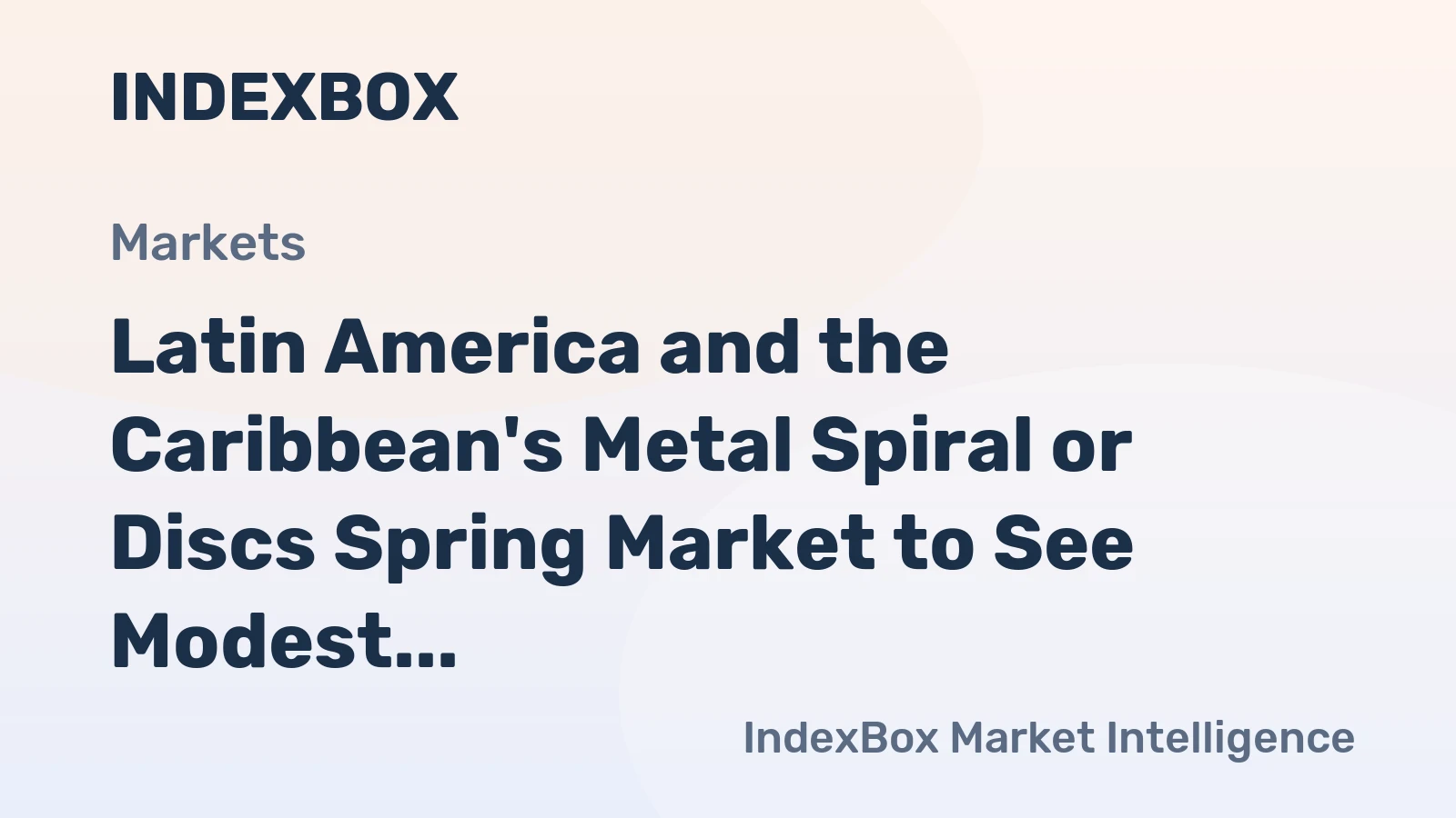 Latin America and the Caribbean's Metal Spiral or Discs Spring Market to See Modest Growth with +0.5% CAGR over Next Decade