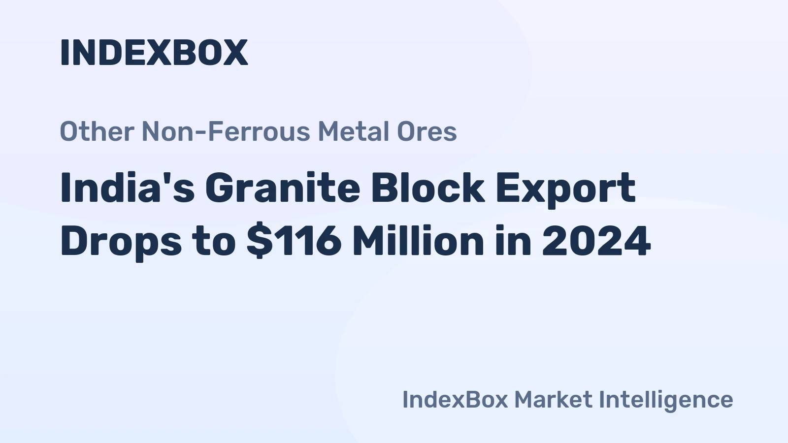 India's Granite Block Export Drops to $116 Million in 2024
