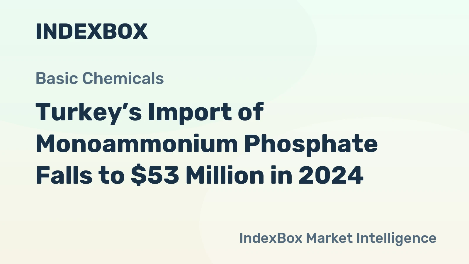 Turkey’s Import of Monoammonium Phosphate Falls to $53 Million in 2024