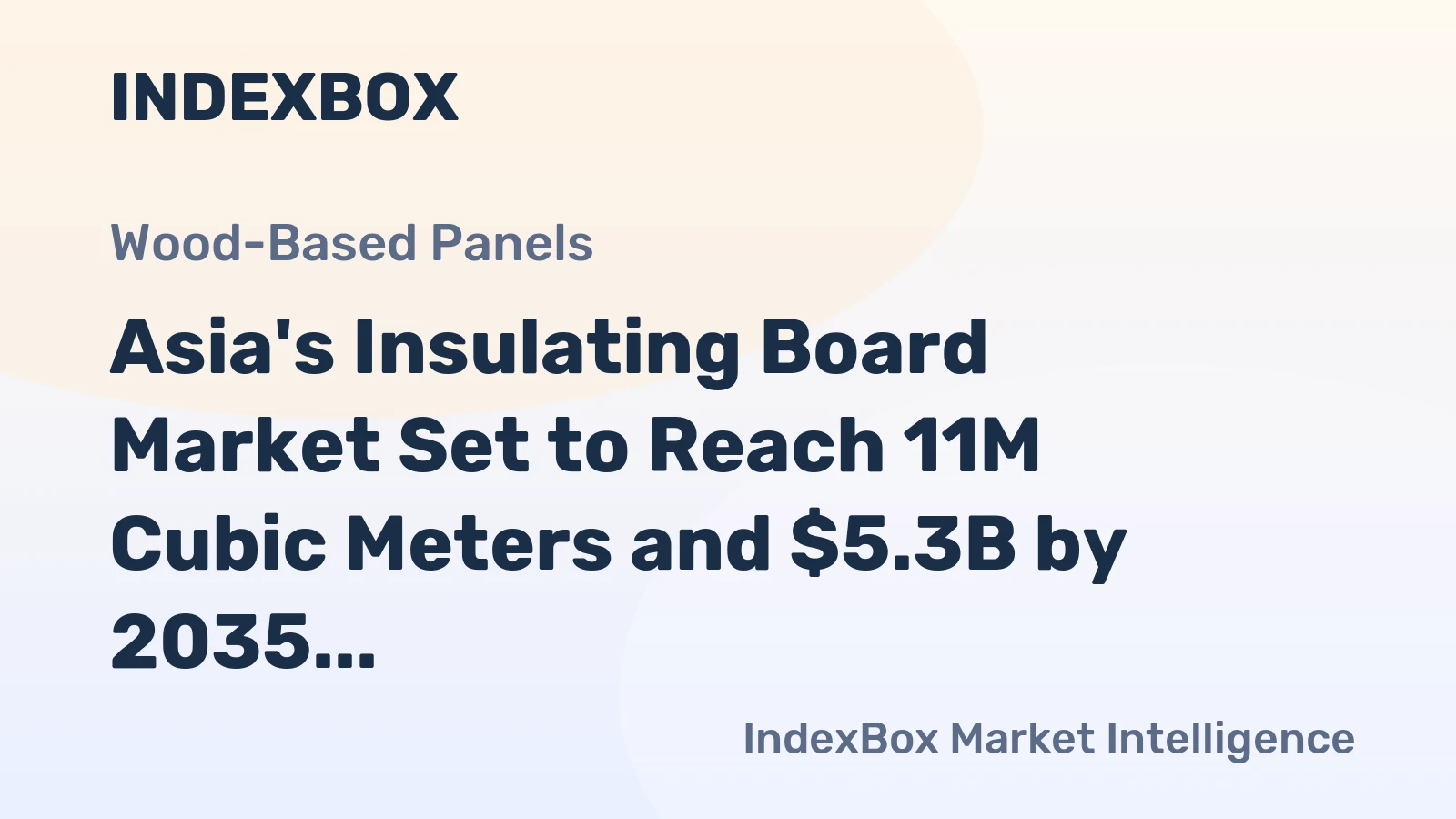 Asia's Insulating Board Market Set to Reach 11M Cubic Meters and $5.3B by 2035
