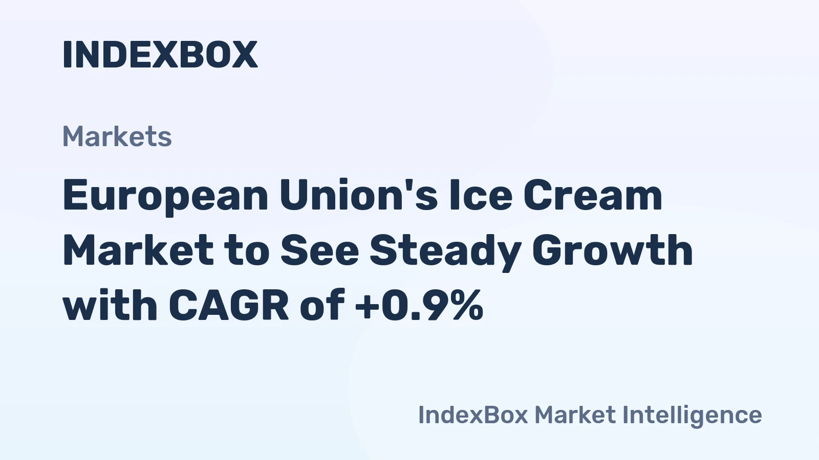 European Union's Ice Cream Market to See Steady Growth with CAGR of +0.9%