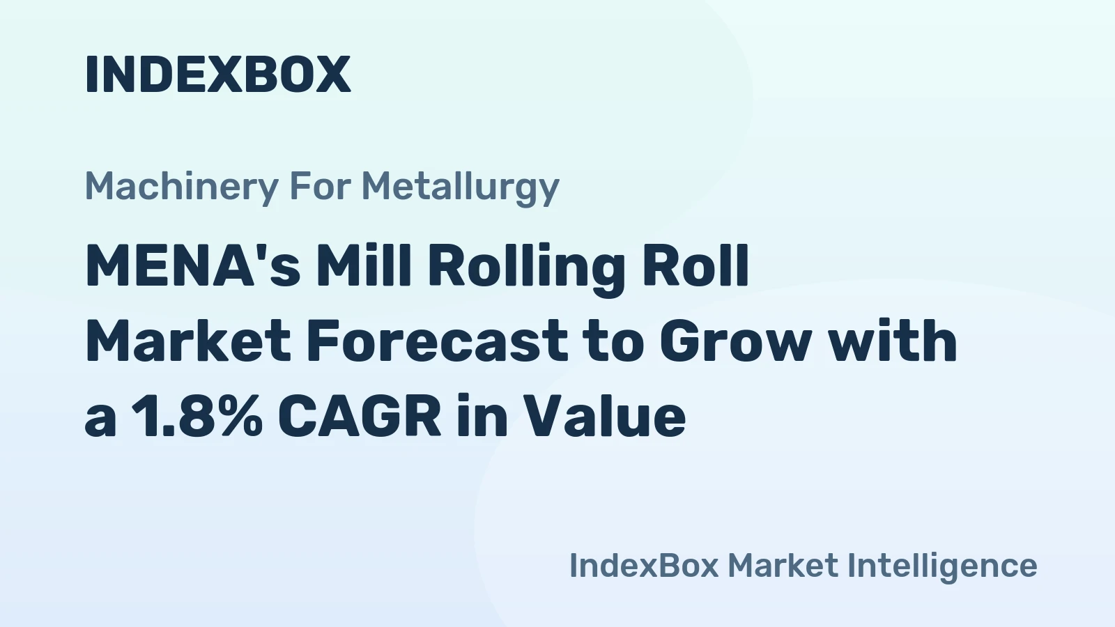 MENA's Mill Rolling Roll Market Forecast to Grow with a 1.8% CAGR in Value