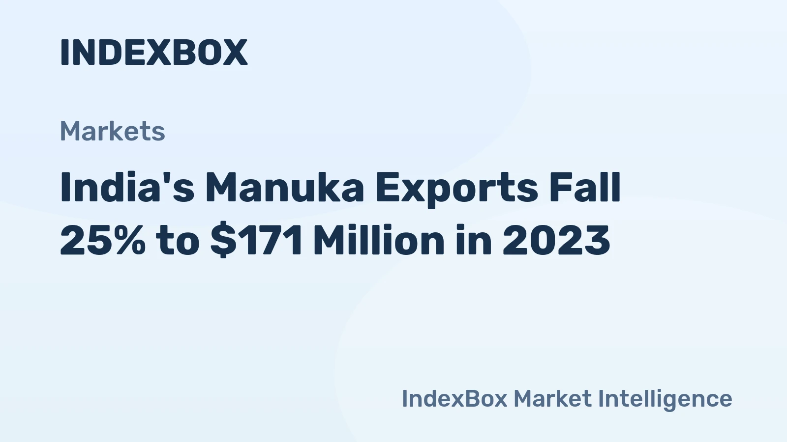 India's Manuka Exports Fall 25% to $171 Million in 2023