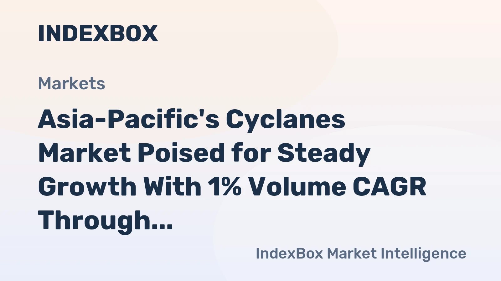 Asia-Pacific's Cyclanes Market Poised for Steady Growth With 1% Volume CAGR Through 2035