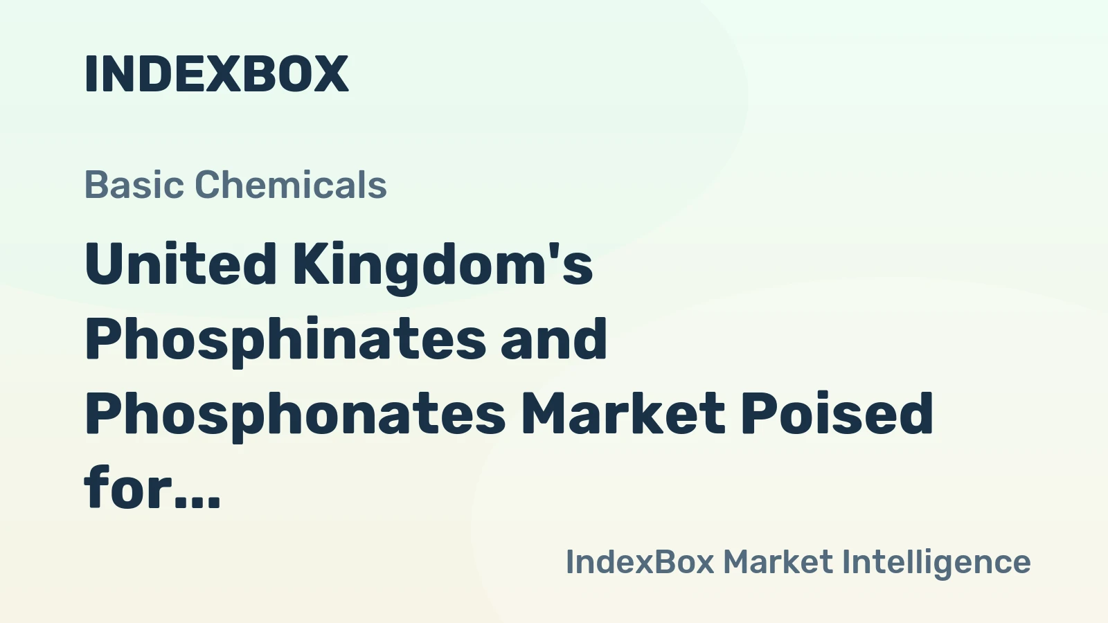 United Kingdom's Phosphinates and Phosphonates Market Poised for Steady Growth With +3.5% CAGR Forecast