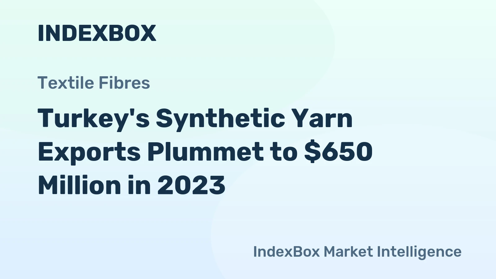 Turkey's Synthetic Yarn Exports Plummet to $650 Million in 2023