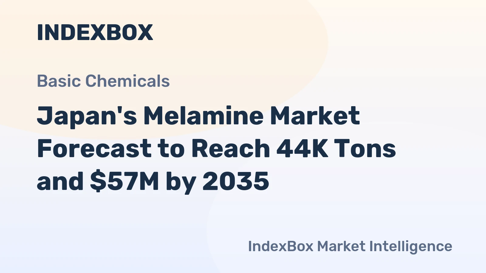 Japan's Melamine Market Forecast to Reach 44K Tons and $57M by 2035