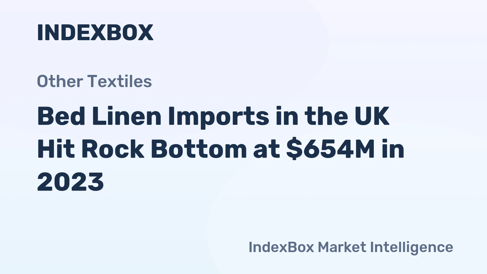 Bed Linen Imports in the UK Hit Rock Bottom at $654M in 2023