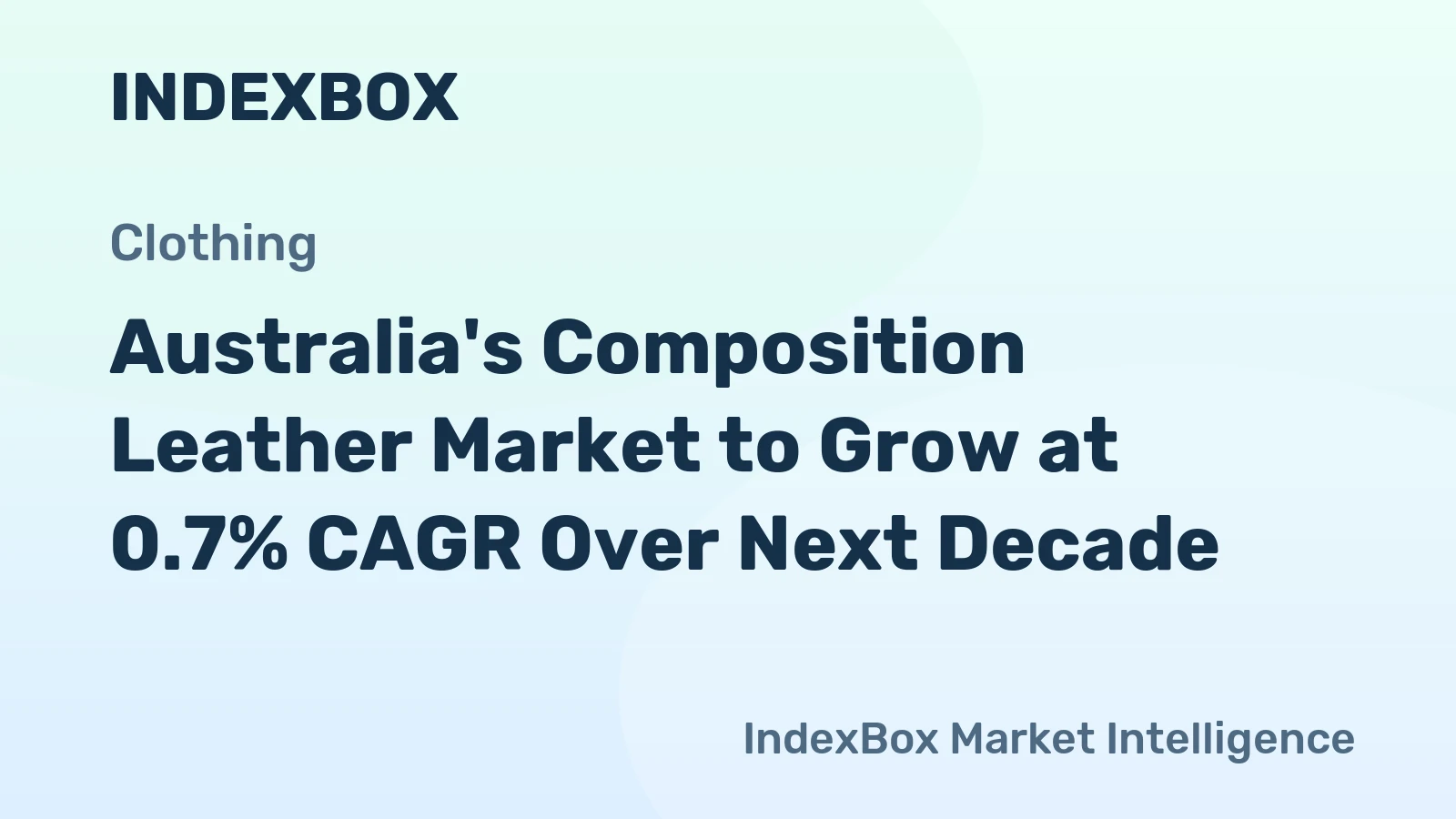 Australia's Composition Leather Market to Grow at 0.7% CAGR Over Next Decade