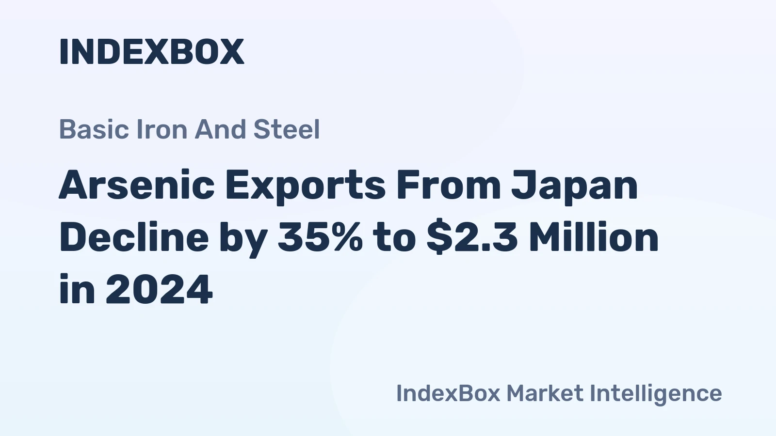 Arsenic Exports From Japan Decline by 35% to $2.3 Million in 2024
