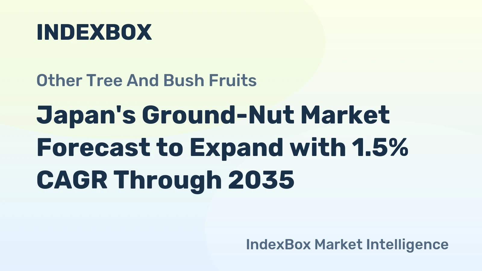 Japan's Ground-Nut Market Forecast to Expand with 1.5% CAGR Through 2035