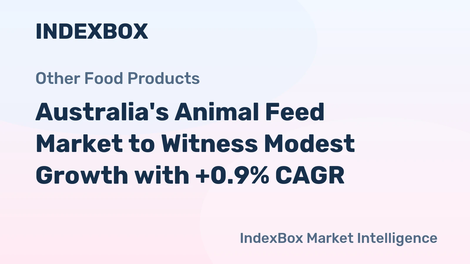 Australia's Animal Feed Market to Witness Modest Growth with +0.9% CAGR