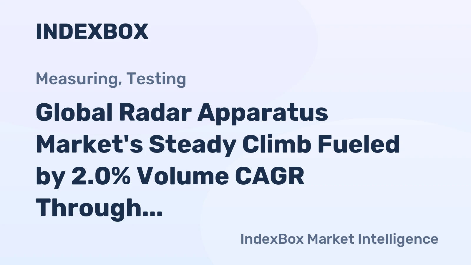 Global Radar Apparatus Market's Steady Climb Fueled by 2.0% Volume CAGR Through 2035