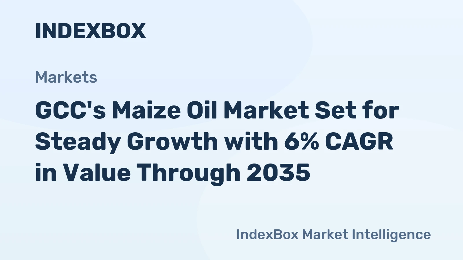 GCC's Maize Oil Market Set for Steady Growth with 6% CAGR in Value Through 2035