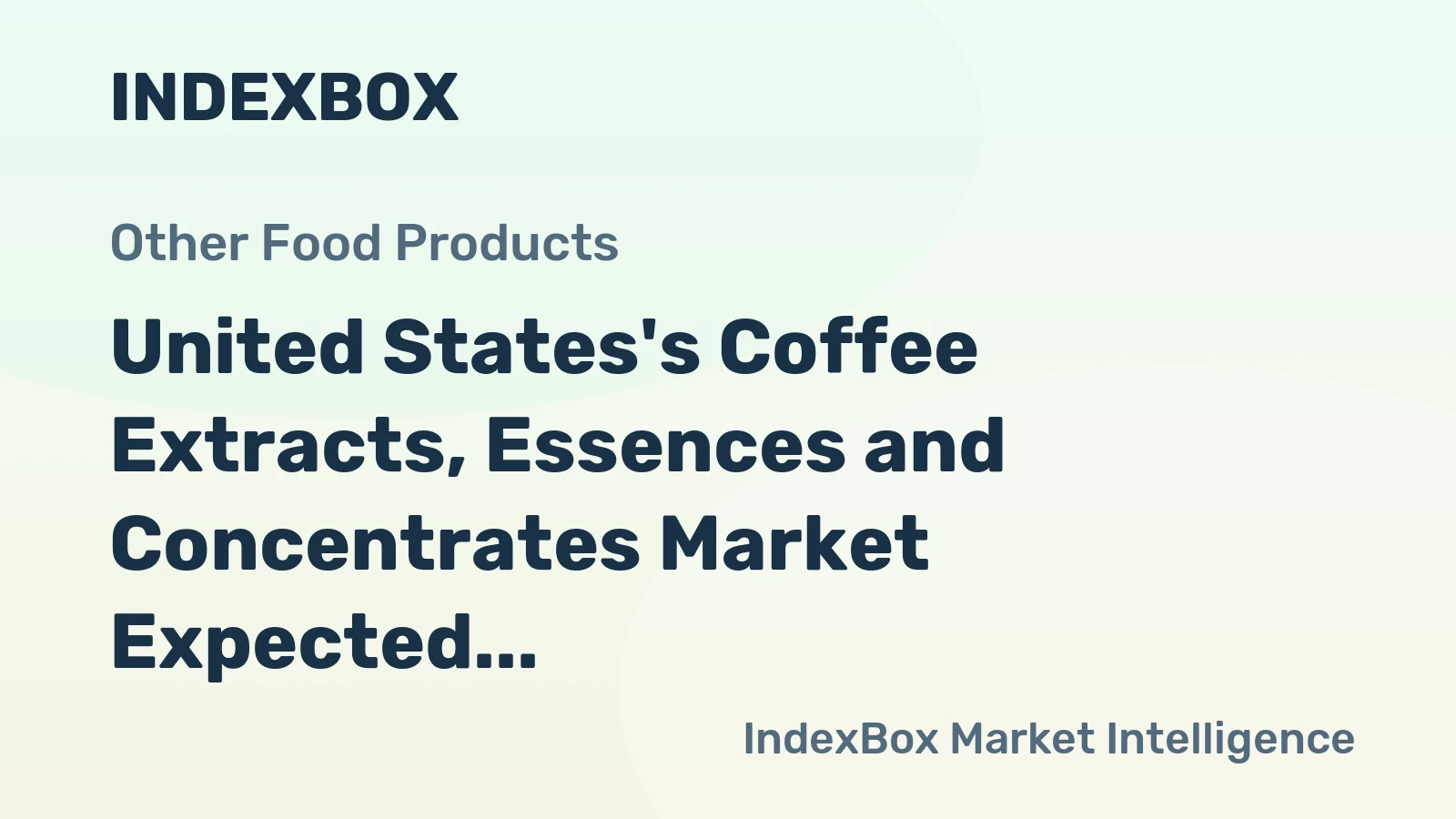United States's Coffee Extracts, Essences and Concentrates Market Expected to Grow at +0.1% CAGR Through 2035