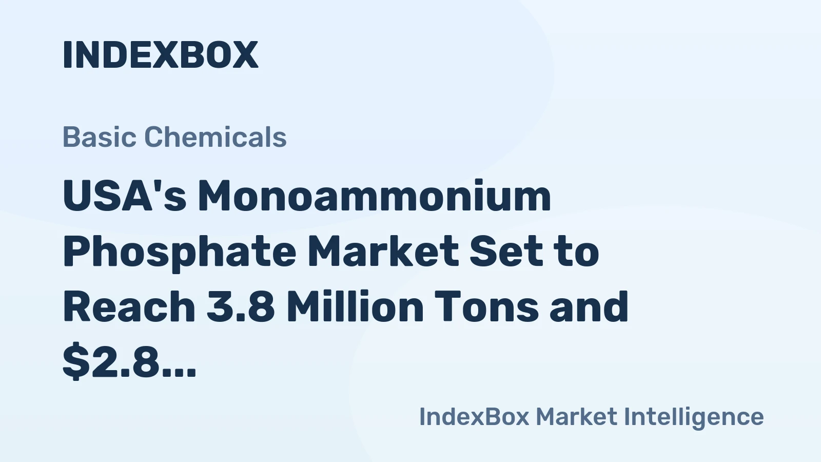 USA's Monoammonium Phosphate Market Set to Reach 3.8 Million Tons and $2.8 Billion in Value by 2035