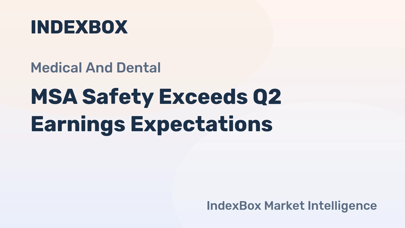 MSA Safety Exceeds Q2 Earnings Expectations
