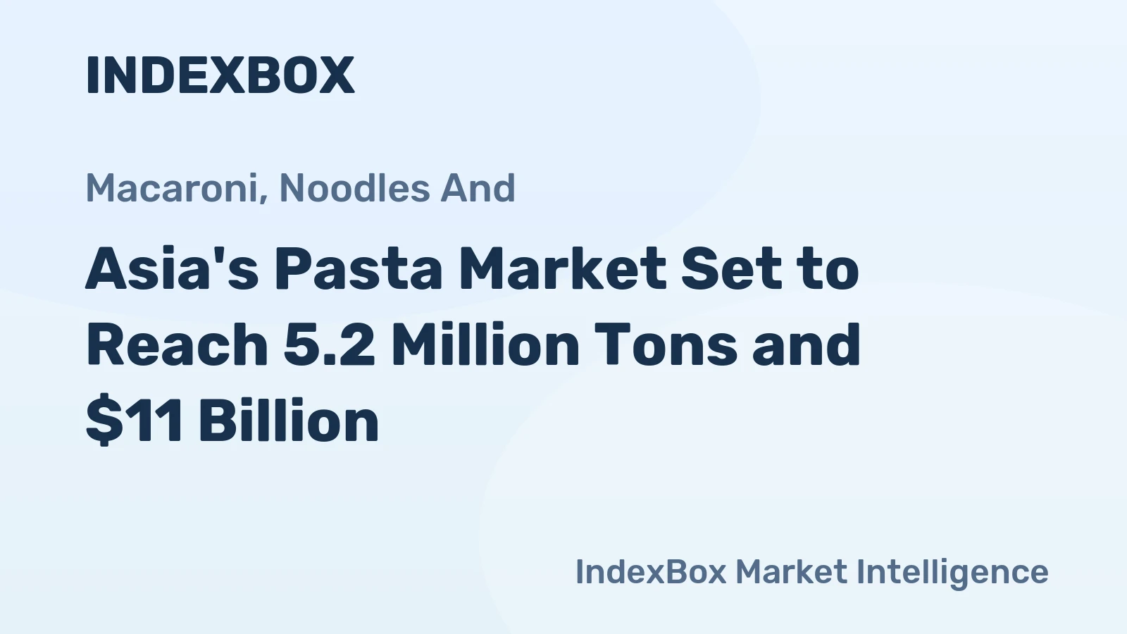 Asia's Pasta Market Set to Reach 5.2 Million Tons and $11 Billion