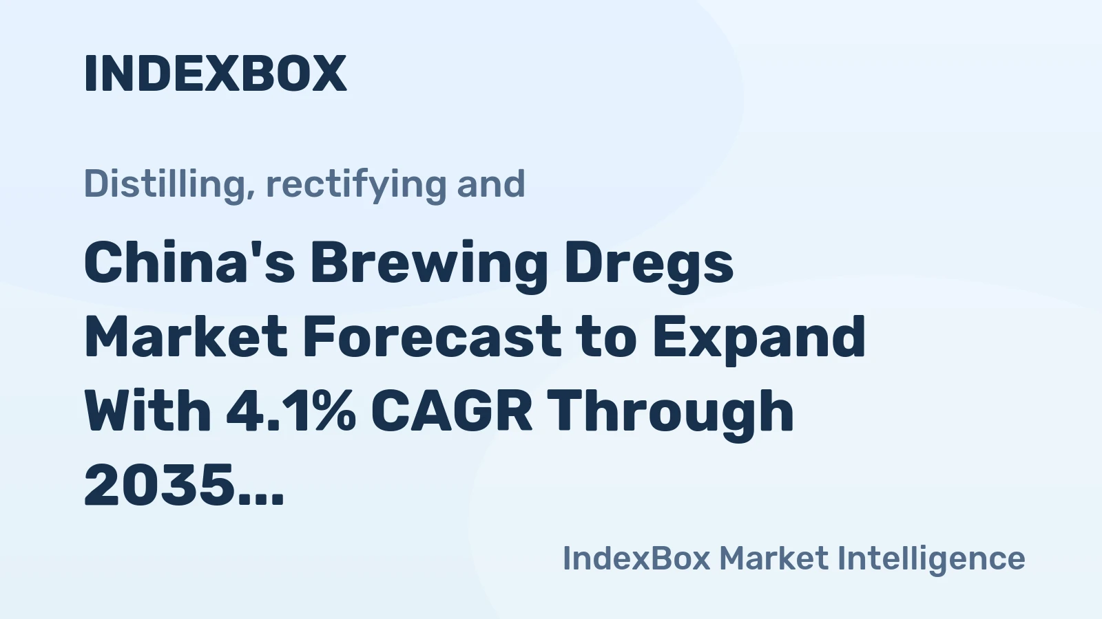 China's Brewing Dregs Market Forecast to Expand With 4.1% CAGR Through 2035