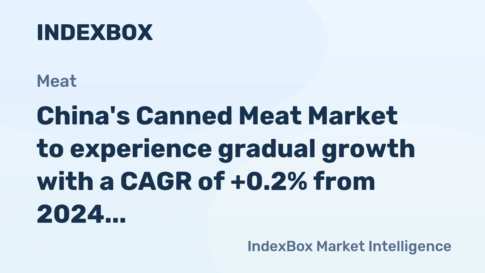 China's Canned Meat Market to experience gradual growth with a CAGR of +0.2% from 2024 to 2035